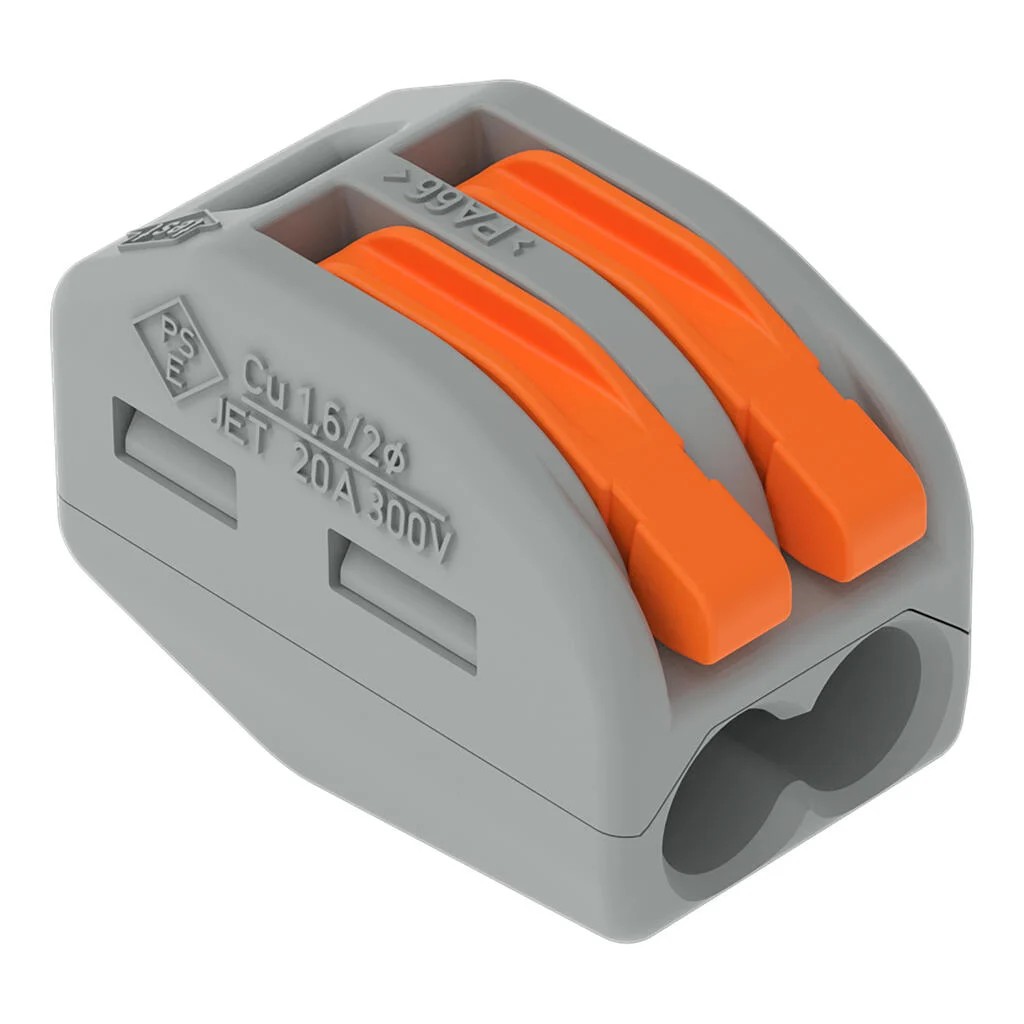 Wago connector ตัวต่อสายไฟแบบ 2 ช่อง 3 ช่อง หรือ 5 ช่อง รุ่น 222 ...