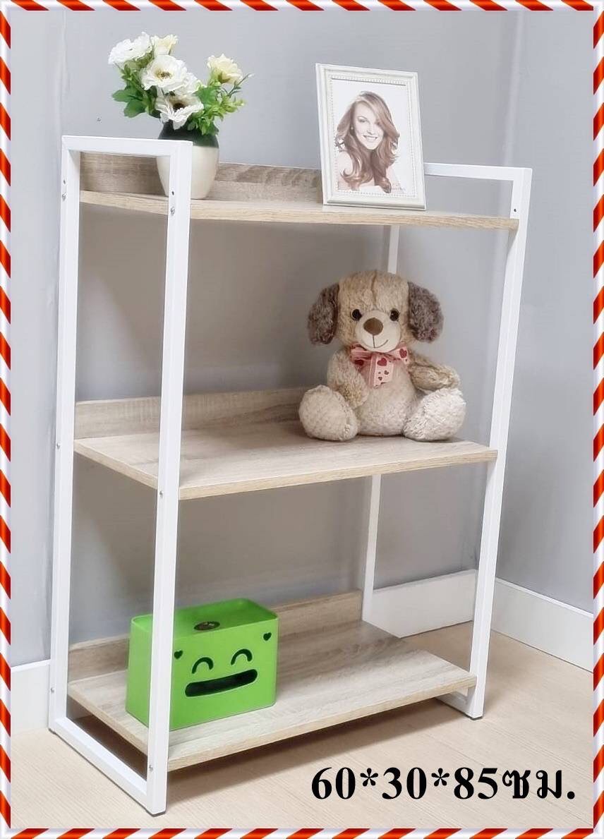 Mini shelf (White Steel Silver Oak Wood) size 603085mm - VIENNA999 ...