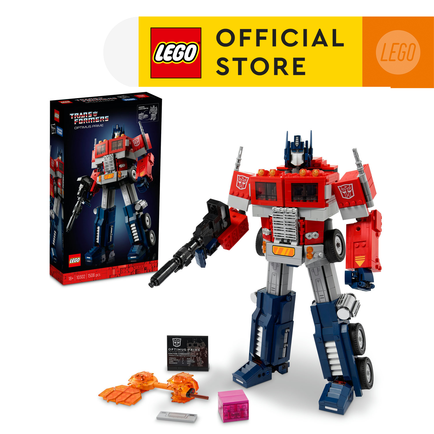 LEGO® 10302 Optimus Prime Building Kit (1,508 Pieces) | Lazada.co.th