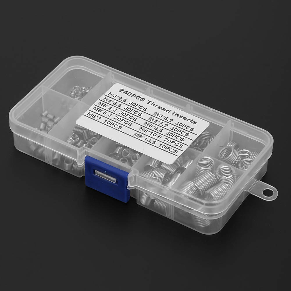 สแตนเลสลวดสกรูแขน 240 Screw Wire Sleeve Thread Insert ชิ้น/เซ็ตลวด ...