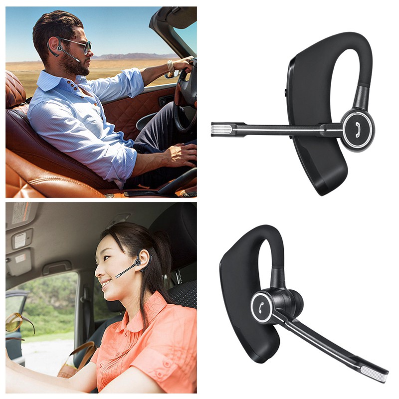 V8S Voice Control Business Bluetooth Headset Earphone Handsfree True Wireless Headphones V4.1 ...