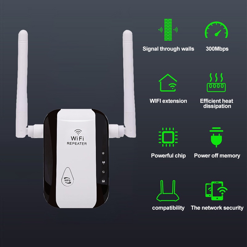 WIFI Repeater 1200Mbps Wireless WiFi สัญญาณ Booster 802.11NBG Wifi ...