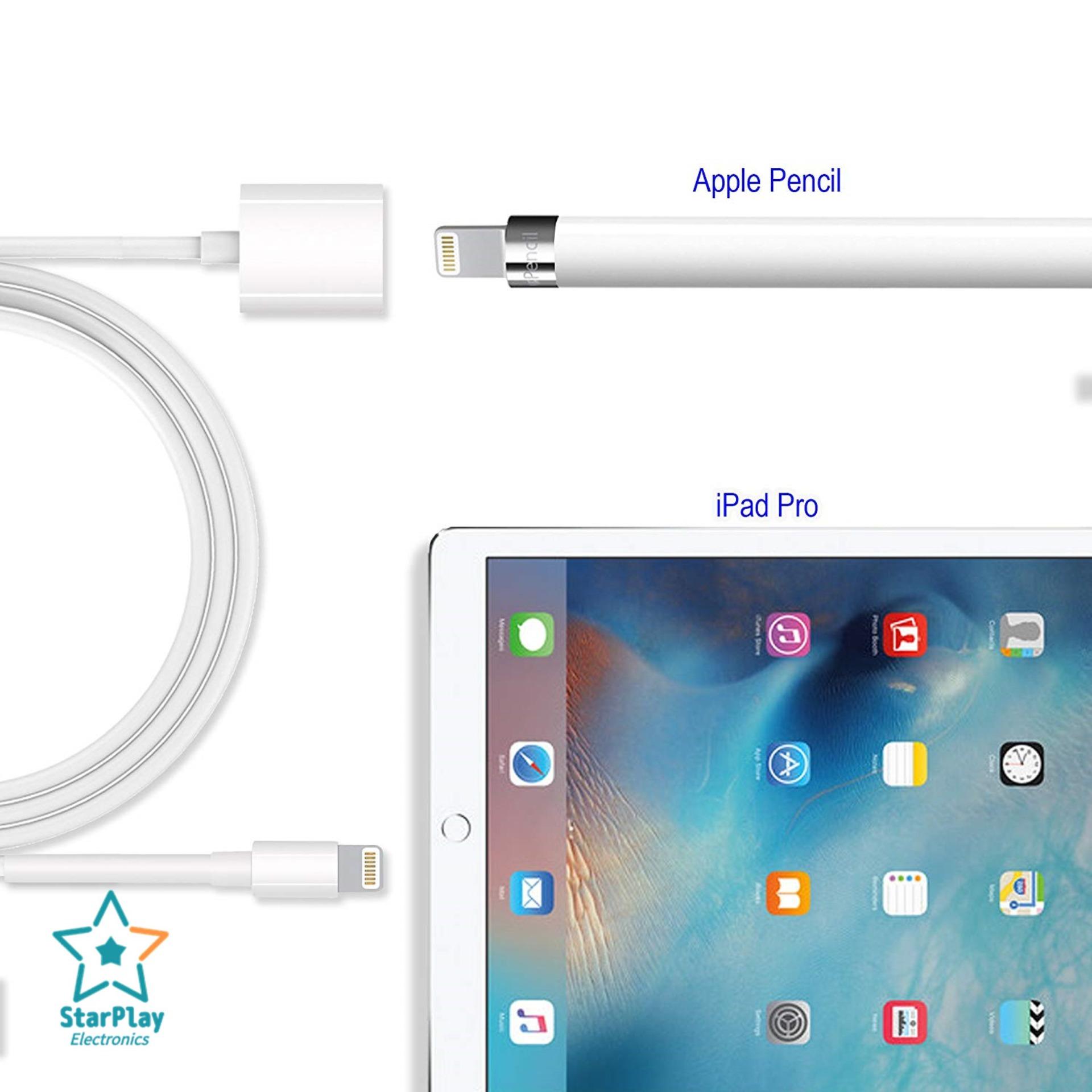 StarPlay 2 Pack Lightning to Lightning Extender Cable Lightning ...