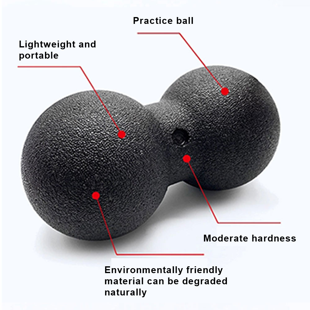 Women Yoga Foam Blocks Yoga Peanut Ball Set Peanut Massage Ball Fascia ...