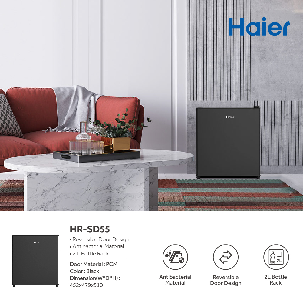 Haier ตู้เย็นมินิบาร์ รุ่น HR-SD55 ขนาด 1.4 คิว - Haier - ThaiPick