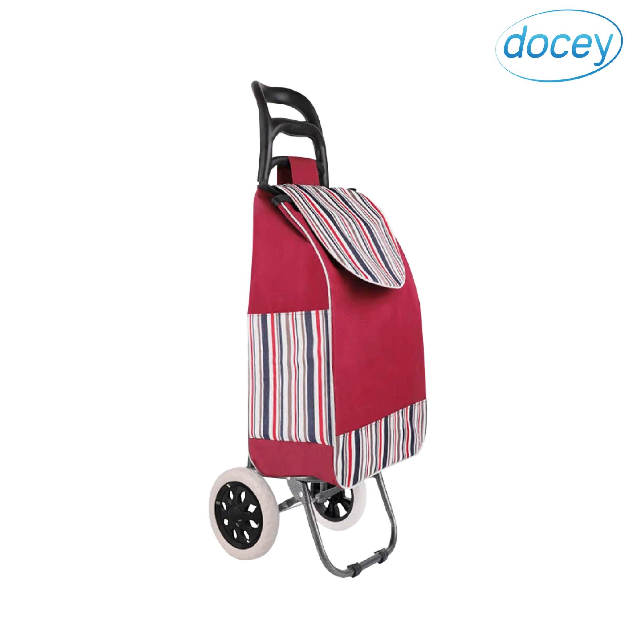 Portable shopping cart foldable shopping cart with 2 wheels heavy load ...