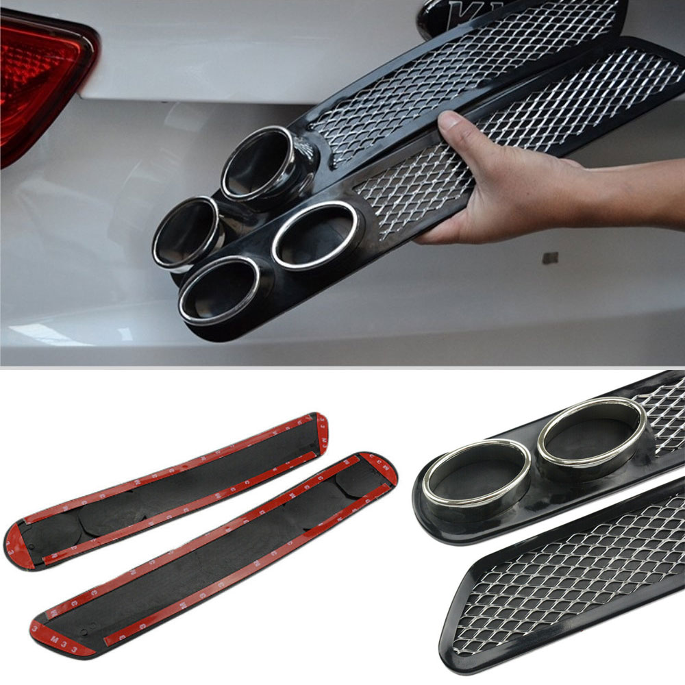 1Pair Universal Auto Car False Vent Throat Gill Ventilation Sticker Air ...