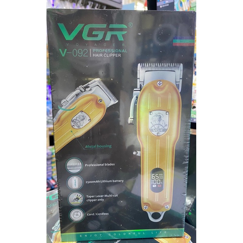 ปัตตาเลี่ยนตัดผมไร้สาย VGR V-092 สีเงิน (มาใหม่ล่าสุด ) ตัดผม ปัตตาเลียนตัดผม แบตตาเลี่ยนตัดผม ...