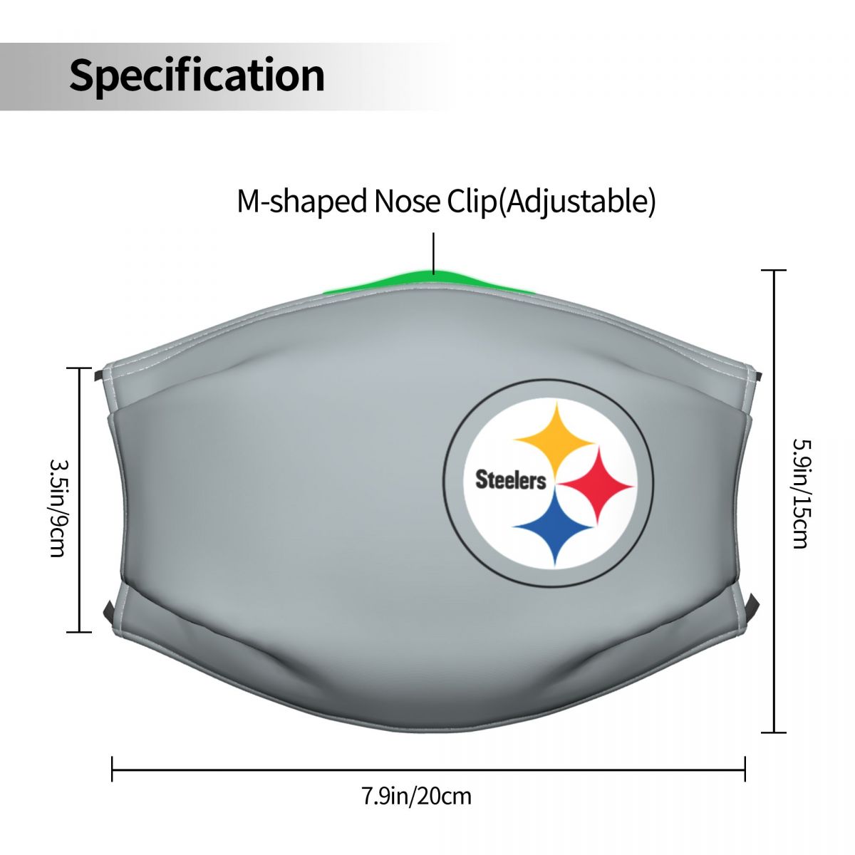 Pittsburgh Steelers Logo NFL Protective Unisex Face Mouth Mask1 Fancy ...