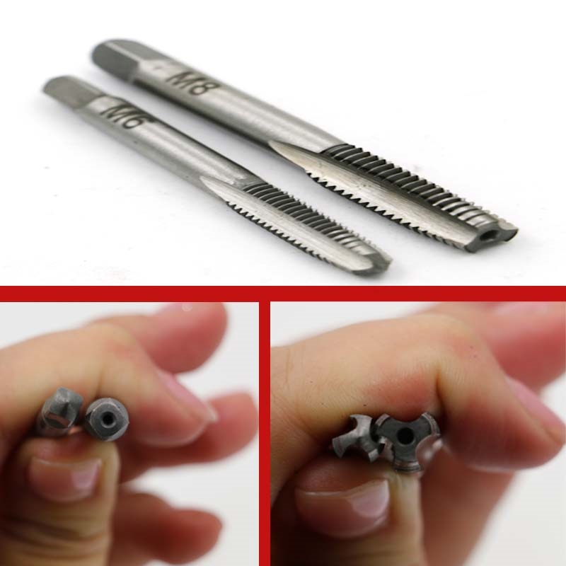 5pcs Hss Machine Screw Thread Metric Plug Tap Screw Taps 3mm 4mm 5mm ...