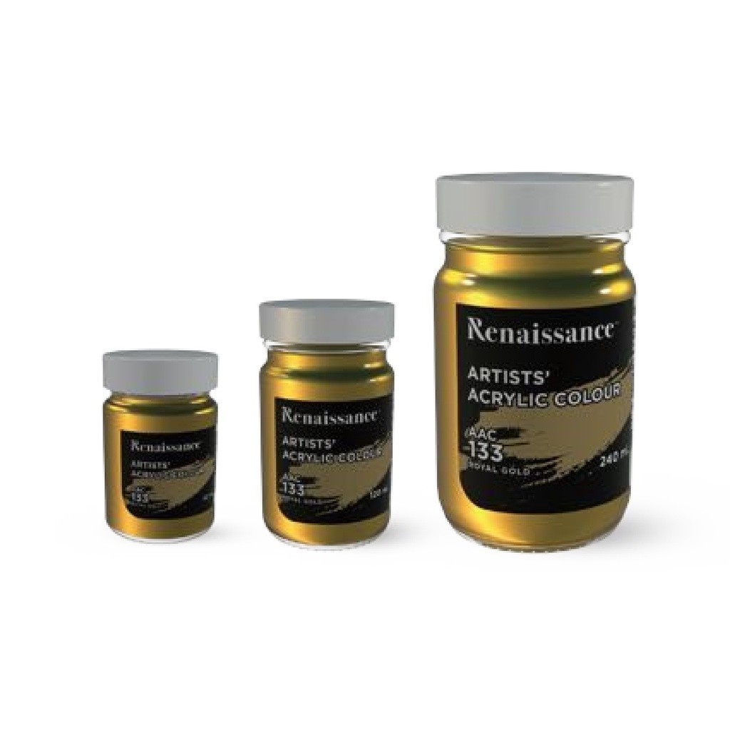 Renaissance สีอะคริลิค สีทอง จำนวน 1 ขวด - DHAS Shop - ThaiPick