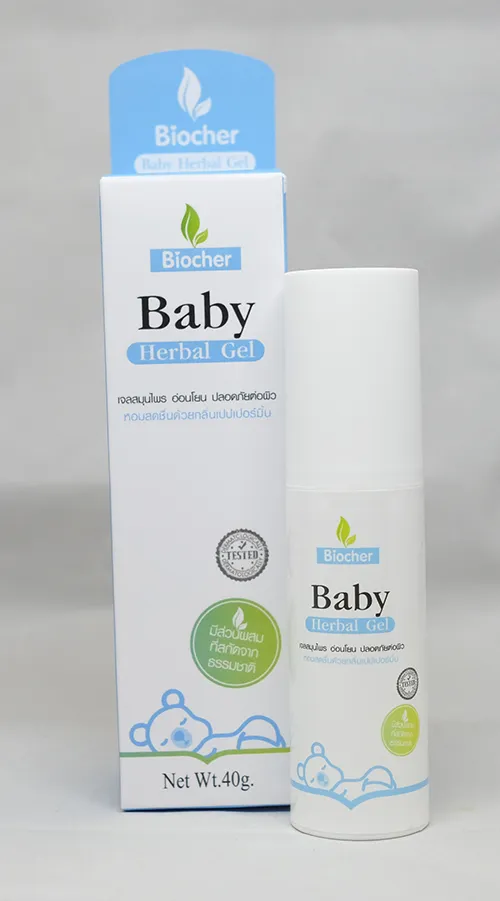 Biocher Baby Herbal Gel มหาหิงค์ สูตรเจล กลิ่นเปปเปอร์มิ้น บรรเทา ...