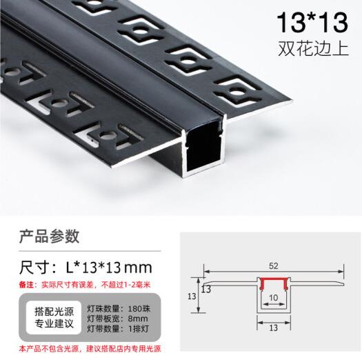 led light trough embedded aluminum alloy pre-buried no gypsum board ...