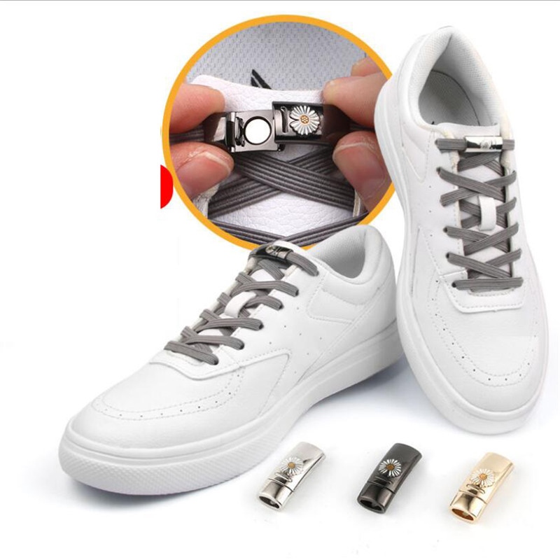 1 Second Quick Magnetic Shoelaces Flat Shoe laces No Tie Cross Small ...