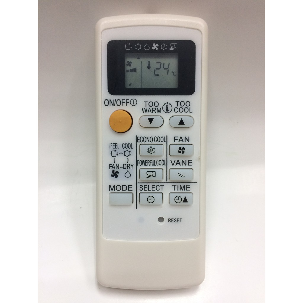 รีโมทแอร์ มิตซูบิชิ Mitsubishi รุ่น Mr.Slim Econo Air (ขอบจอสีดำ) " ใช้ ...