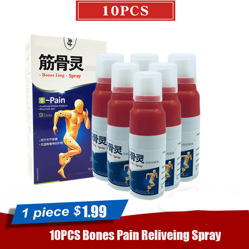 10PCS Pain Relieving Spray Rheumatism Rrthritis, Muscle Sprain Knee ...
