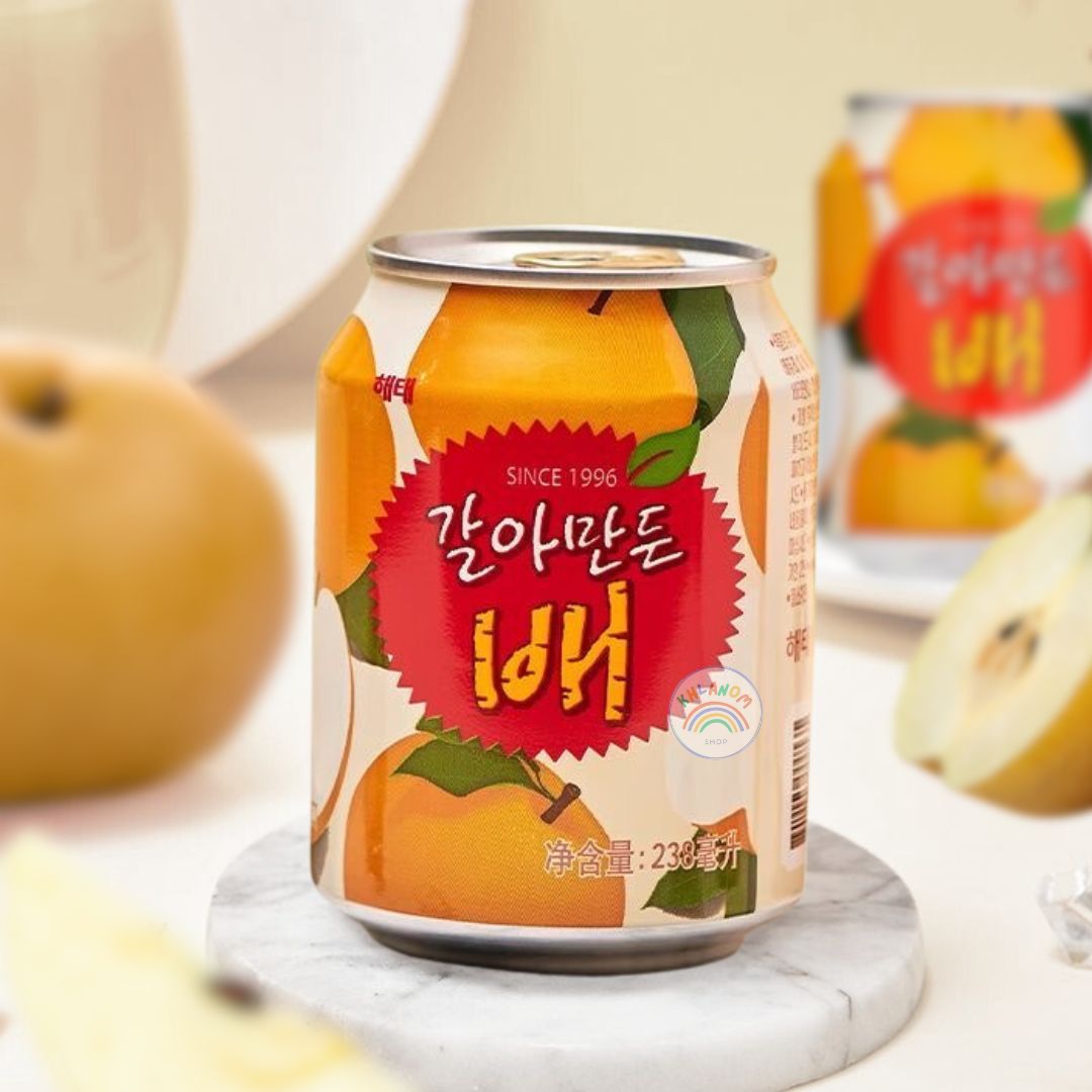 เครื่องดื่มน้ำผลไม้ น้ำผลไม้ น้ำผลไม้กระป๋องHaitai Crushed Juice Bongbong 238 ml. น้ำผลไม้เกาหลี ...