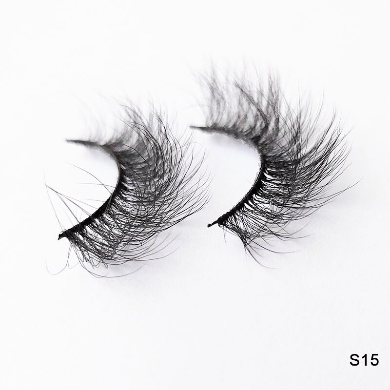 Fluffy Eyelashes 8D Dramatic Faux Mink Lashes Pack 16-20mm Cat Eye ...