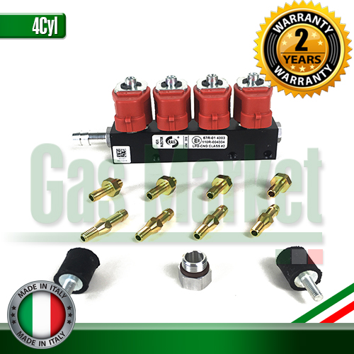 Rail Gas Injector IG1 4 cyl - รางหัวฉีดแก๊ส ยี่ห้อ Rail 4 สูบ / Rail ...