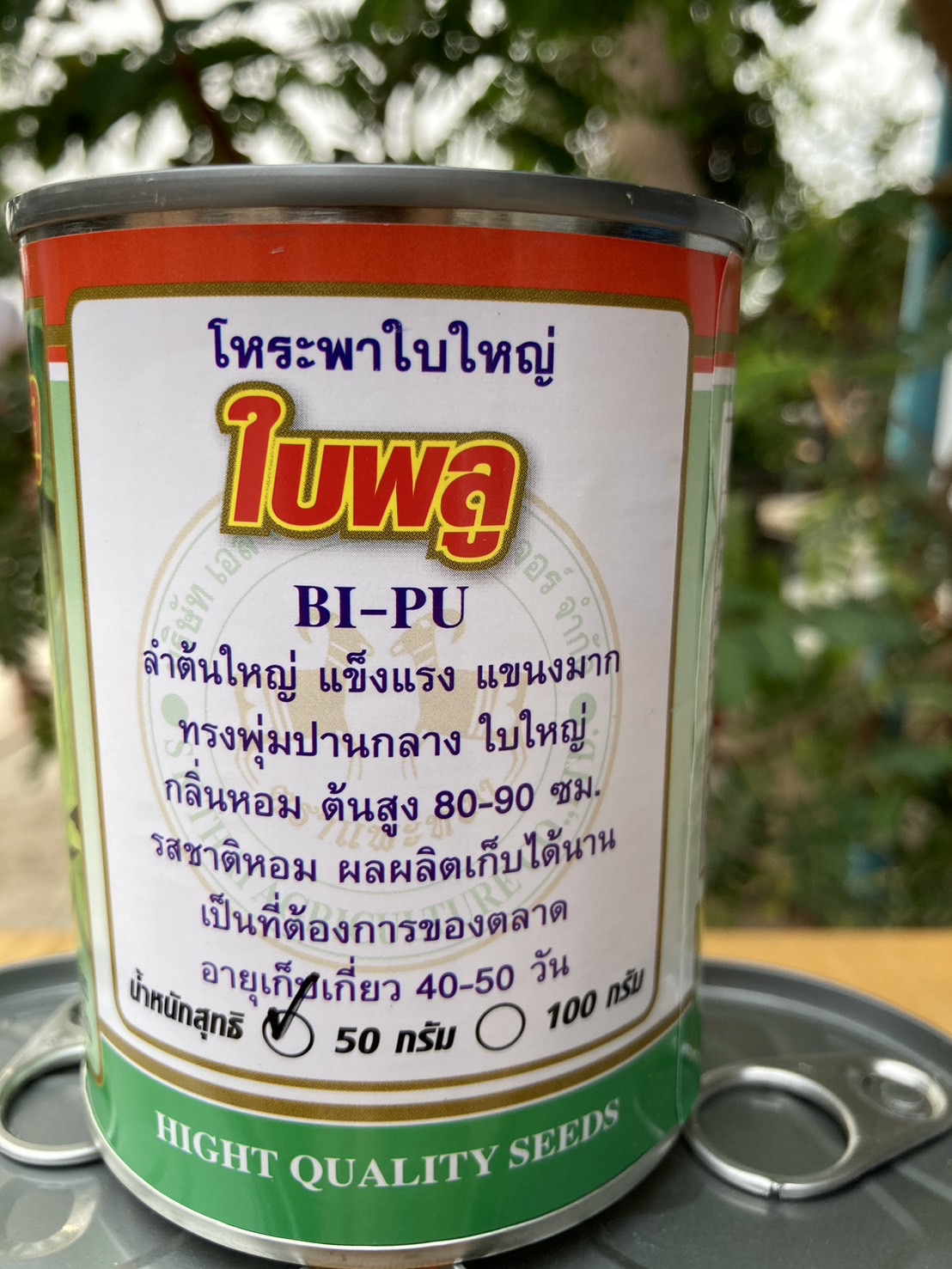 โหระพาใบพลู โหระพาใบใหญ่ โหระพา บรรจุ 50 กรัม ประมาณ 25000 เมล็ด สิ้น ...