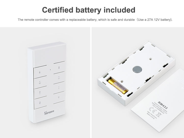 SONOFF RM433 Remote Controller BASE รีโมท RF 433 MHz รุ่น Sonoff RM433 8 ปุ่ม ฐาน - KK Smart ...