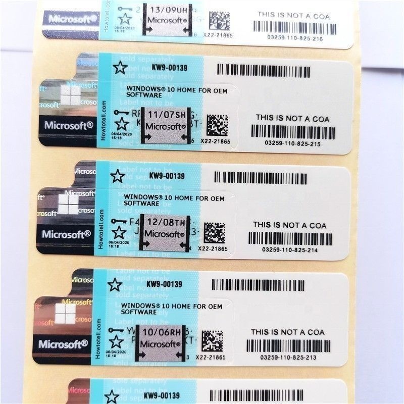 แฟชั่นและนวนิยาย Windows 10 Pro OEM Sticker ใช้ได้ทั้ง 32/64 - Leelie ...