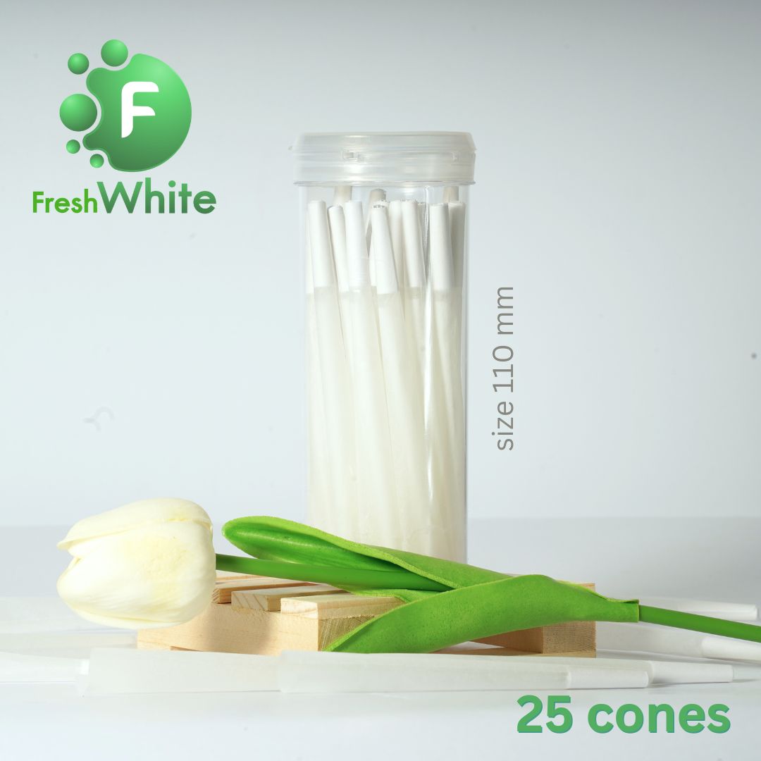 Pre - Rolled white 78 mm 110 mm 25 cones - Fresh_White - ThaiPick