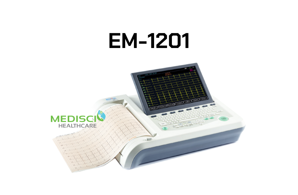 เครื่องตรวจคลื่นไฟฟ้าหัวใจ EKG รุ่น EM-1201 | Lazada.co.th