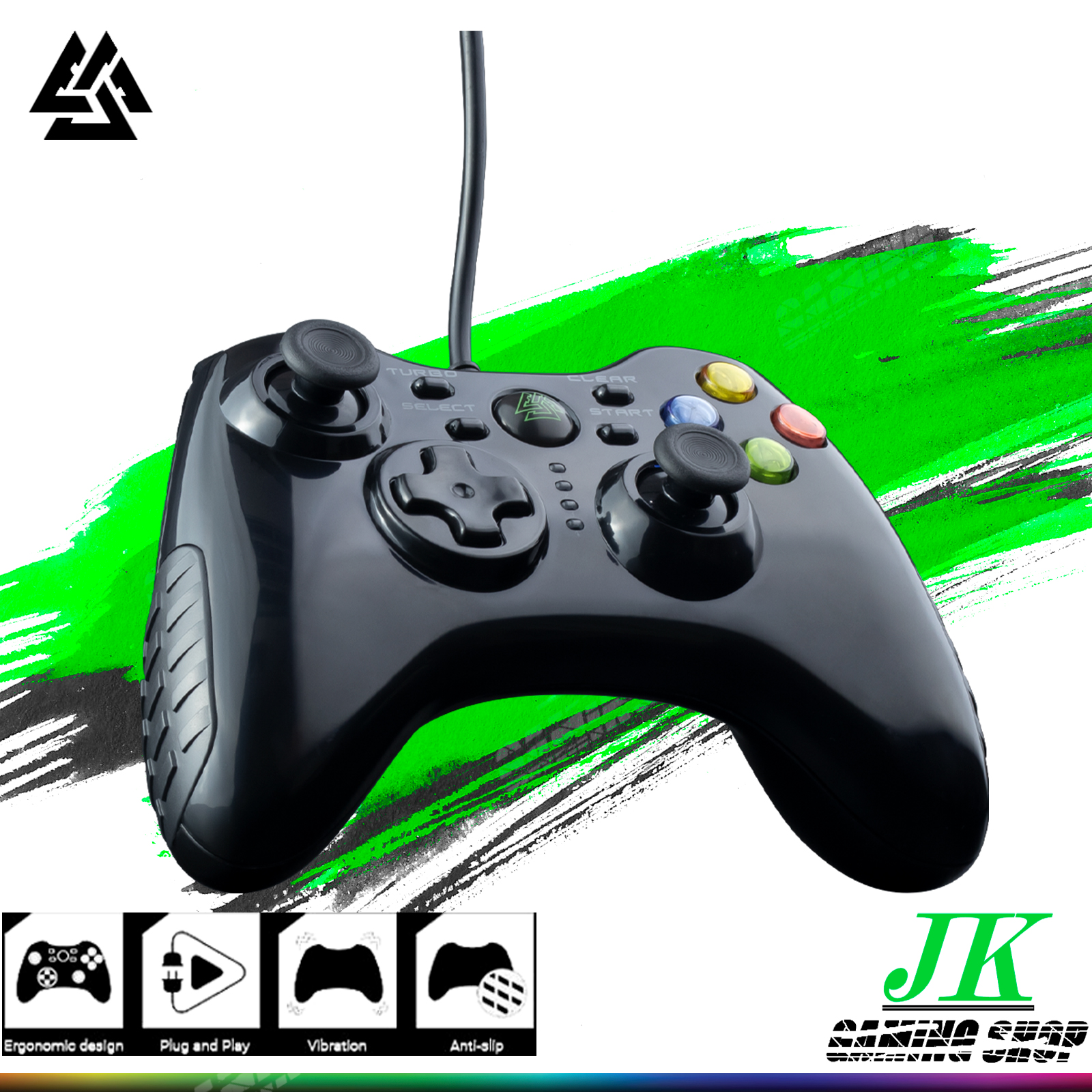 จอยเกมส์ EGA TYPE-J1 JOY CONTROLLER จอย USB PC X-INPUT ประกันศูนย์ 2 ปี - JK GAMING SHOP - ThaiPick