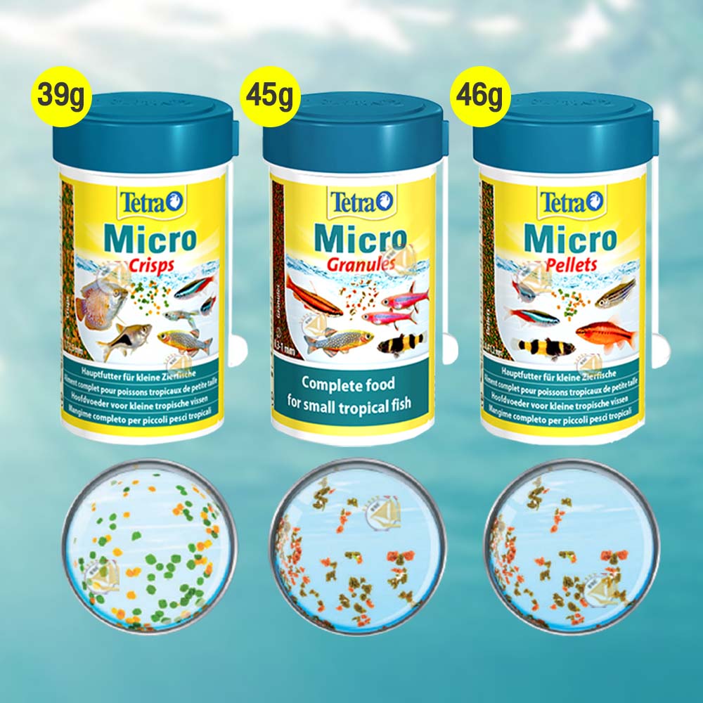 อาหารสำหรับปลาสวยงามขนาดเล็ก ทุกชนิด เม็ดจมช้า TETRA Micro 100ml ...