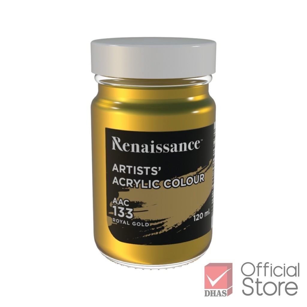Renaissance สีอะคริลิค สีทอง จำนวน 1 ขวด - DHAS Shop - ThaiPick