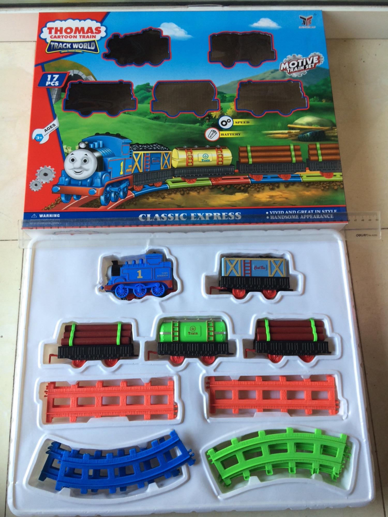 รถไฟ การ์ตูนโทมัส Thomas Cartoon Train 11 17 ชิ้น ชุดรถไฟ รถราง รถไฟราง ...