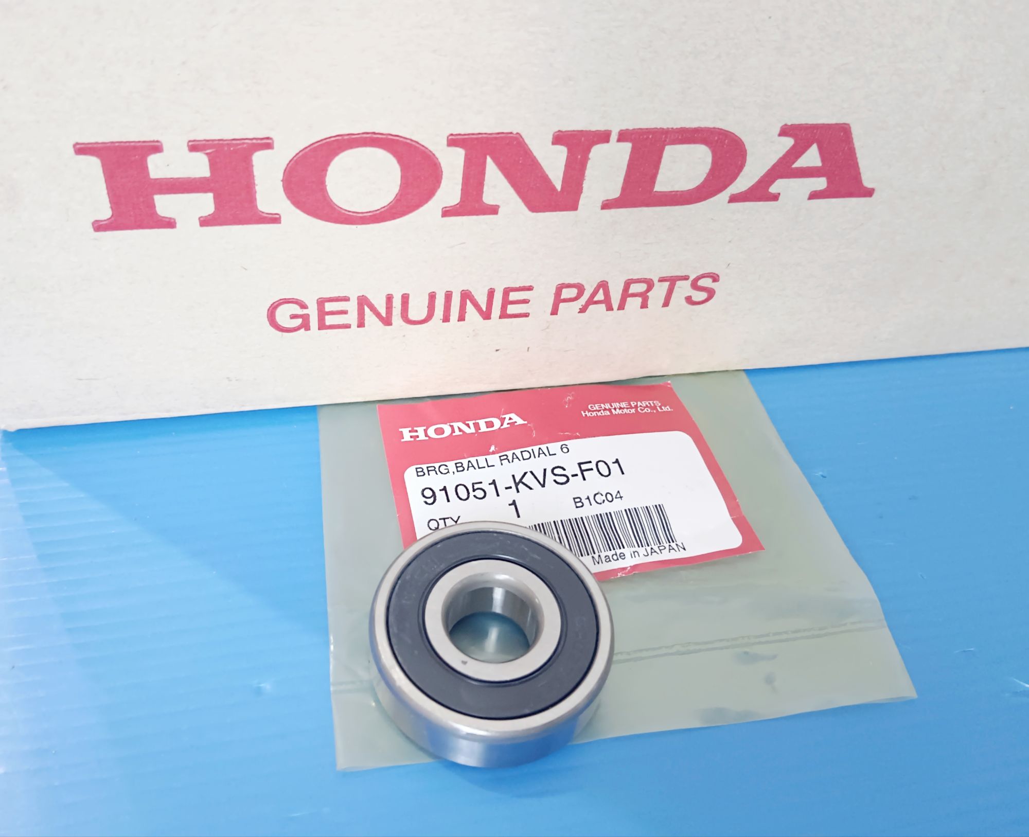 ลูกปืนล้อล้อหน้า(6302UU)แท้HONDA CB150RCBR150RCBR250RRและรุ่นอื่นๆ อะไหล่แท้ศูนย์HONDA(91051-KVS ...