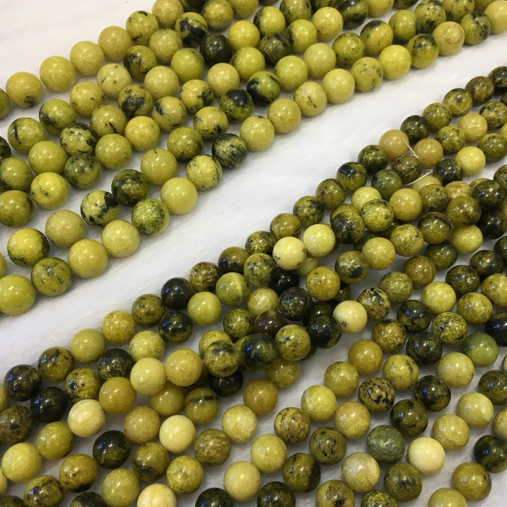 เลม่อน แจสเปอร์ Lemon Jasper เส้นยาว เกรด A - CH.stones หินนำโชค - ThaiPick