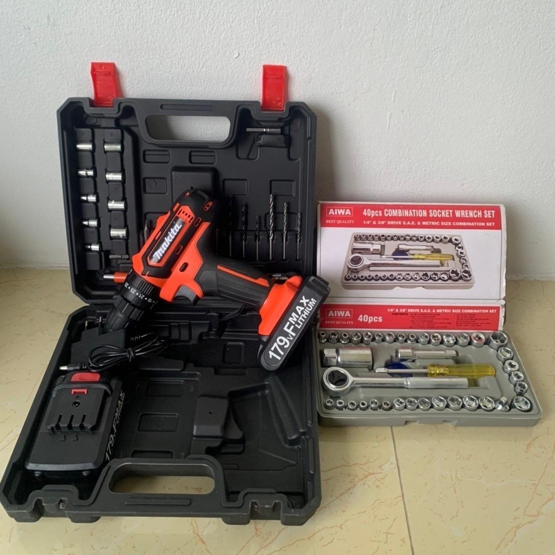 (พร้อมส่งจากไทย) สว่านไร้สาย 3 ระบบMAKITA +ชุดบล็อคสีแดง TL52 | Lazada.co.th