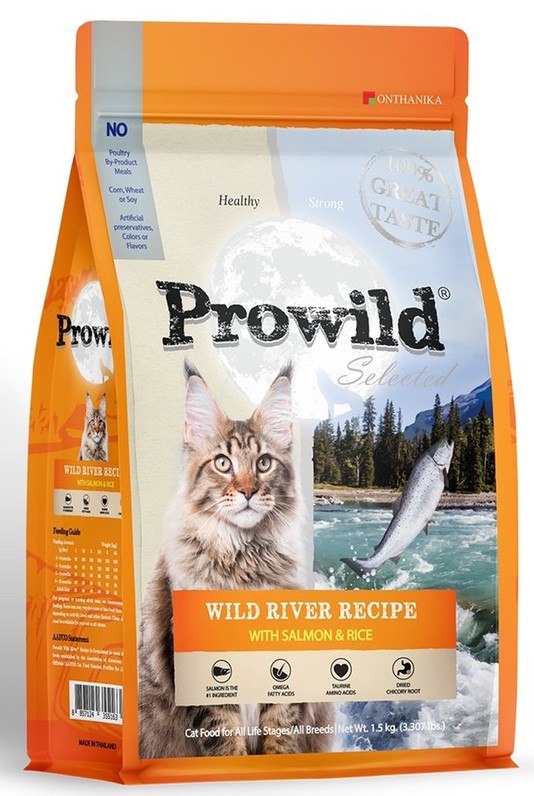(จัดส่งฟรี) โปรวาย (Prowild) อาหารแมวทุกช่วงวัย ขนาด 1.5 กิโลกรัม ...