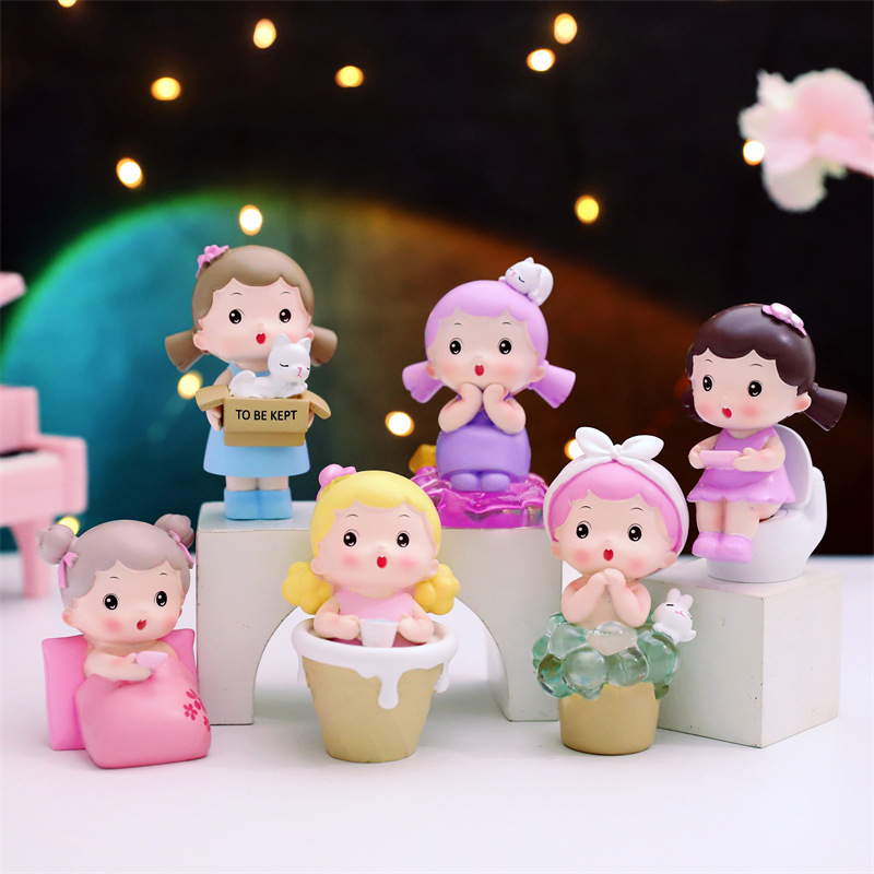 Girl Heart Twelve Constellation Small Milk Blocks Fu Meng Tablets Blind ...