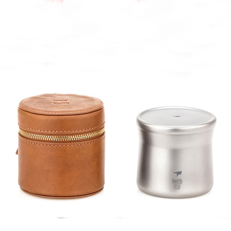 Keith Titanium Coffee Cup Set Coffee Pot Lightweight Pure Titanium Tea ...
