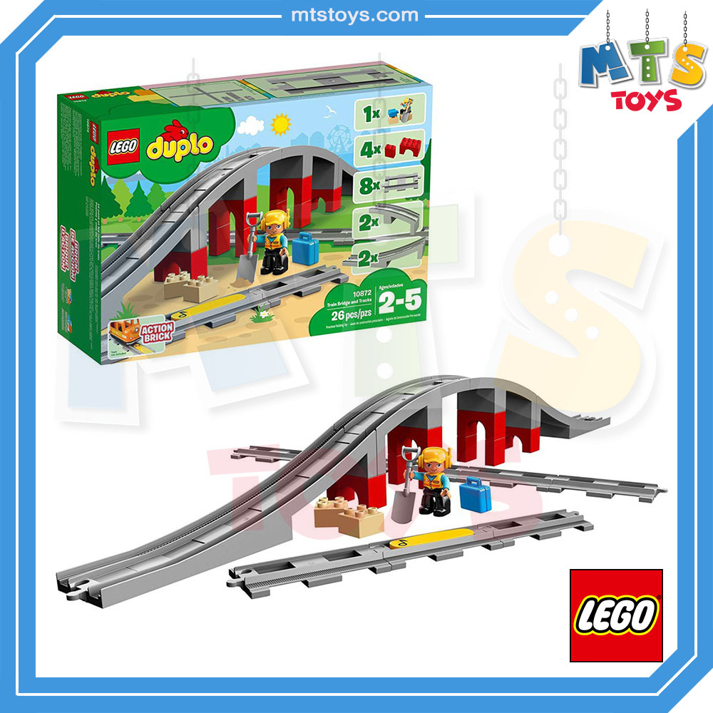 **MTS Toys**เลโก้แท้ Lego 10872 Duplo : Train Bridge and Tracks ...