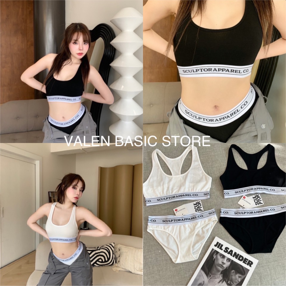 พร้อมส่ง Sculptor bra sport เซท 2ชิ้น บรากางเกงใน ป้าย VALEN BASIC STORE - Peach Store 2 - ThaiPick