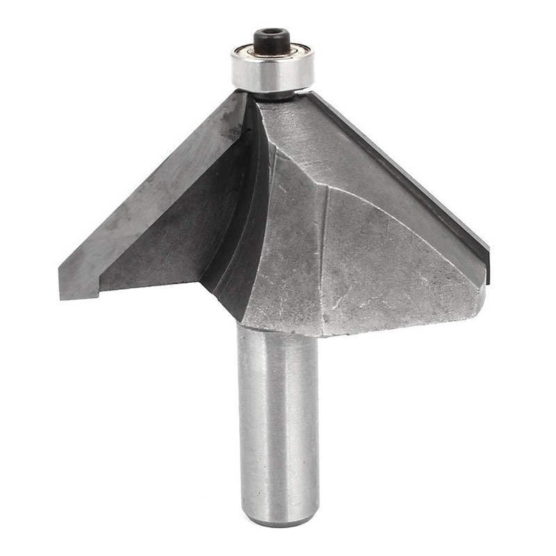 1/2" Shank Diameter 1 1/2" Cutting Depth 45 Degree Chamfer Router Bit ...