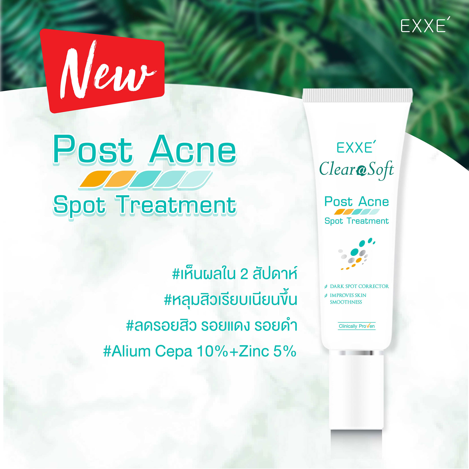 EXXE Clearasoft Post Acne Spot Treatment [15 g.] ดูแลผิวสำหรับผู้มี ...