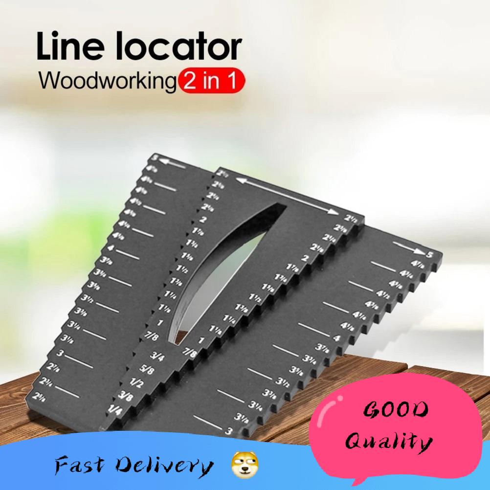 2 in 1 Woodworking Line Drawing Locator Scribe Center Guide Finder ...