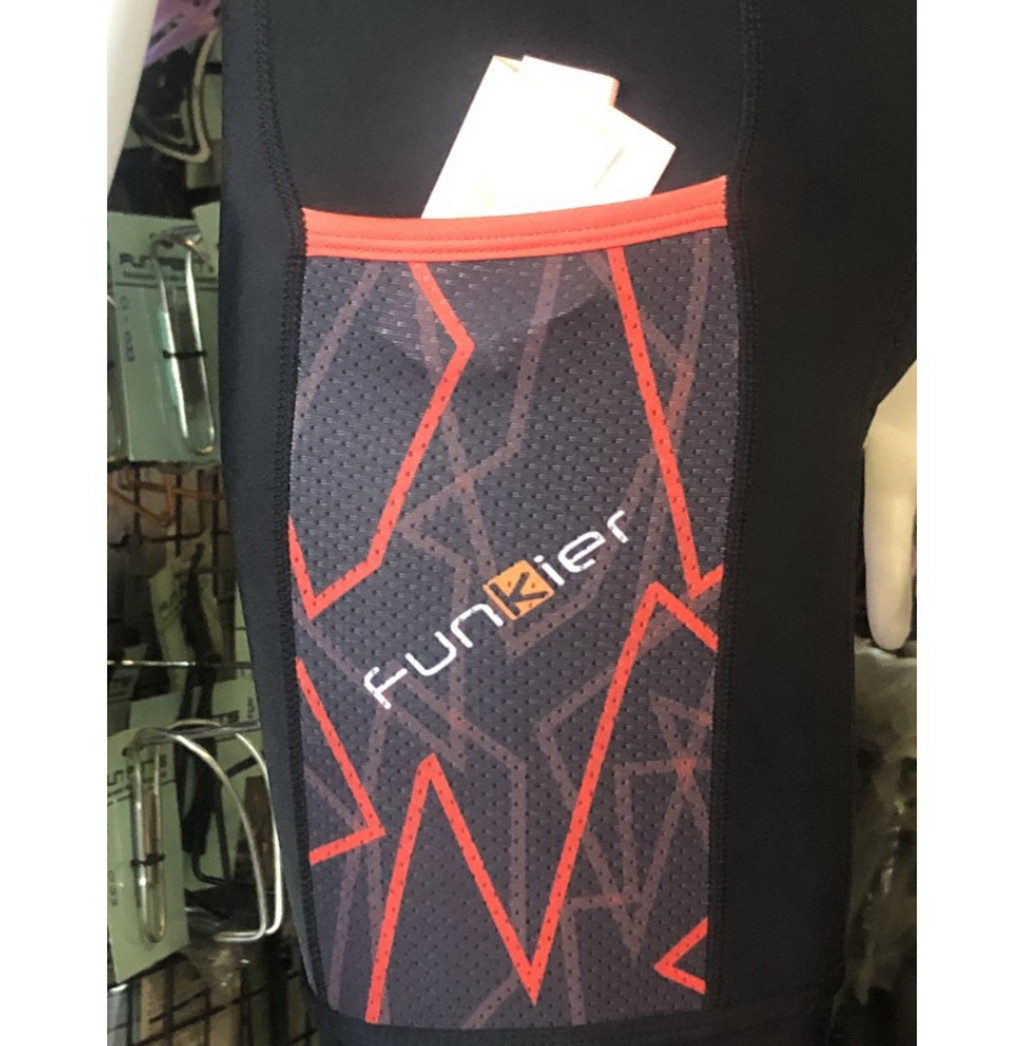 กางเกงปั่นจักรยาน FUNKIER รุ่น S2842-C14 เป้าโปร สีดำแดงดำน้ำเงิน ...