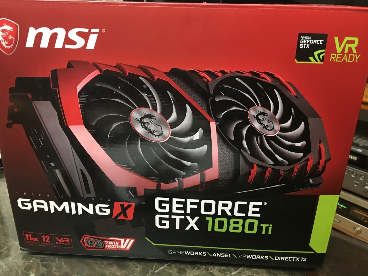 MSI Gaming GeForce GTX 1080 8GB GDDR5X SLI DirectX 12 VR Ready Graphics ...