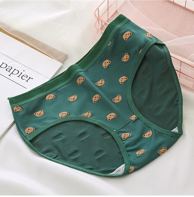 CS07 กางเกงชั้นในผู้หญิง พิมพ์ลายน้องหมีสุดน่ารัก มีให้เลือก5ลายพร้อม ...