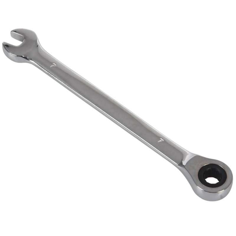 Steel Fixed Head Ratcheting Ratchet Spanner Gear Wrench Open End & Ring ...