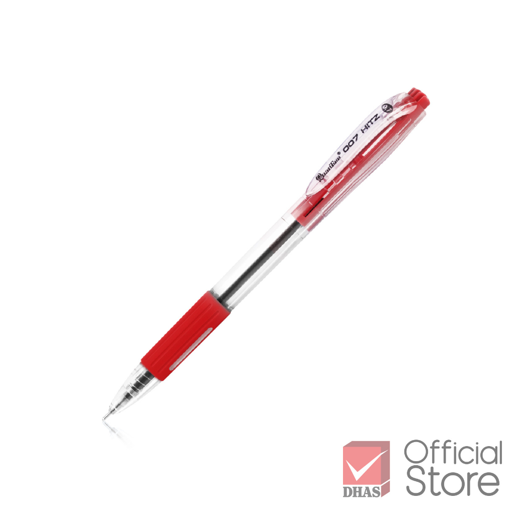 Quantum ปากกา ปากกาลูกลื่น 007 Hitz แดง 0.7 จำนวน 50 ด้าม - DHAS Shop - ThaiPick