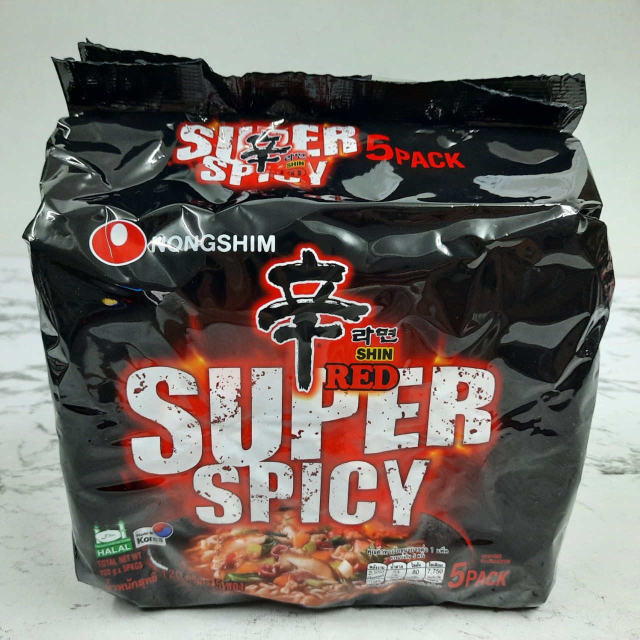 ชินรามยอน เรด ซุปเปอร์ สไปซี่ รสเผ็ดมาก SHIN RED SUPER SPICY มาม่า ...