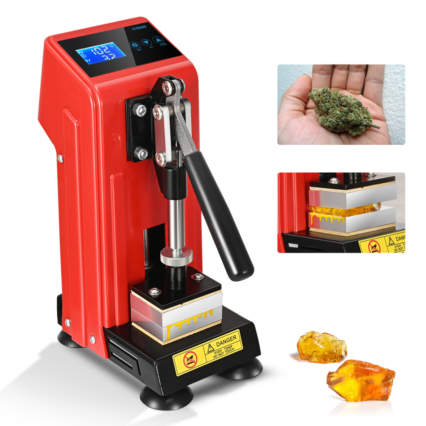 เครื่องกดความร้อนสำหรับ Rosin, Mini Manual Hot Presser 2X3 '', 1000lbs ...